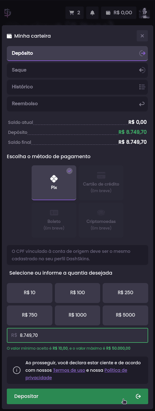 Dashskins.GG - Compre e Venda Skins e Itens de CS2