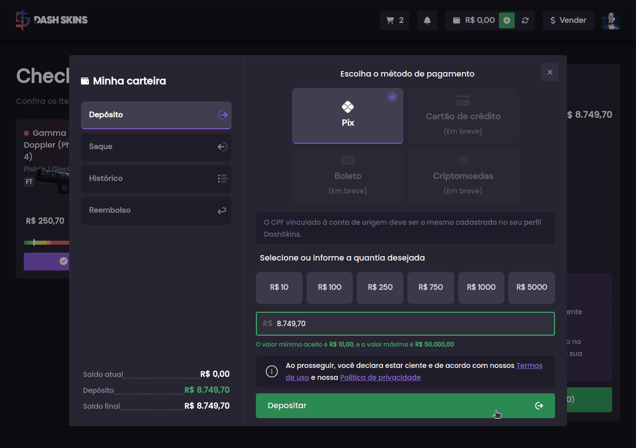 Dashskins.GG - Compre e Venda Skins e Itens de CS2