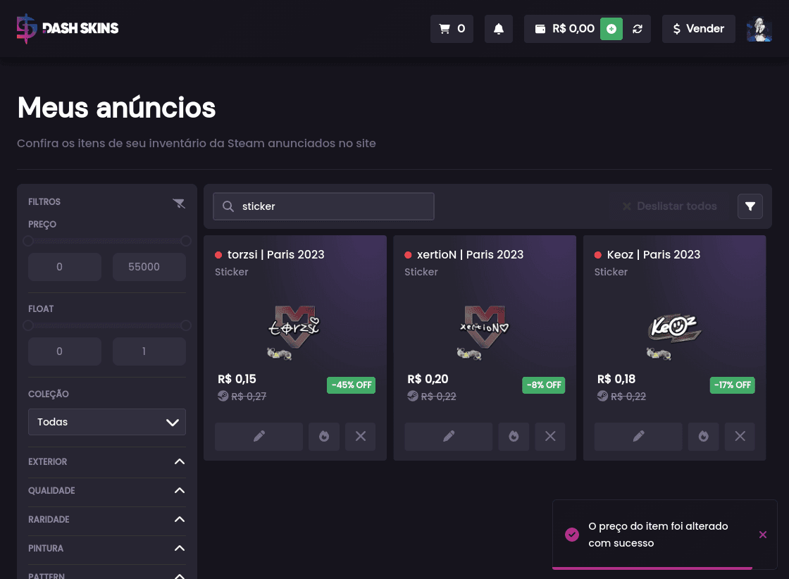 Dashskins.GG - Compre e Venda Skins e Itens de CS2